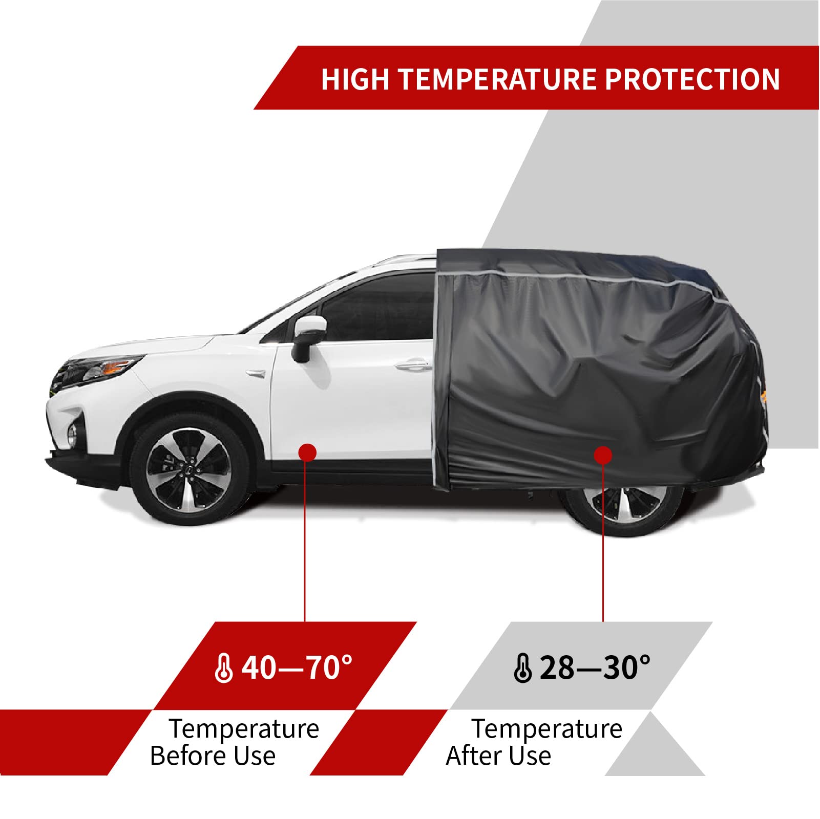 WMCHEYI SUV Car Cover Waterproof All Weather,Multi-Layer Anti-Scratch ...