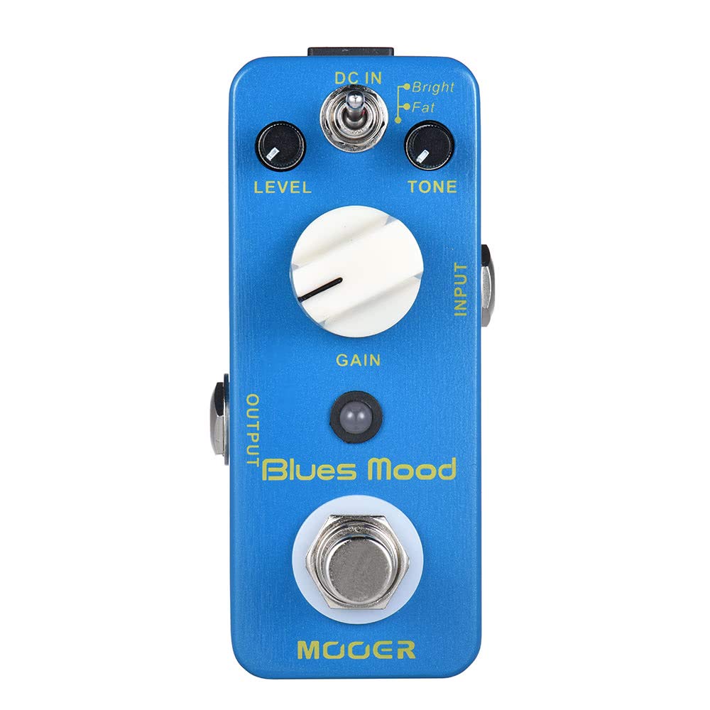 Amazon.com: HHOP MOOER Blue Mood Blues Style Overdrive Guitar Effect ...