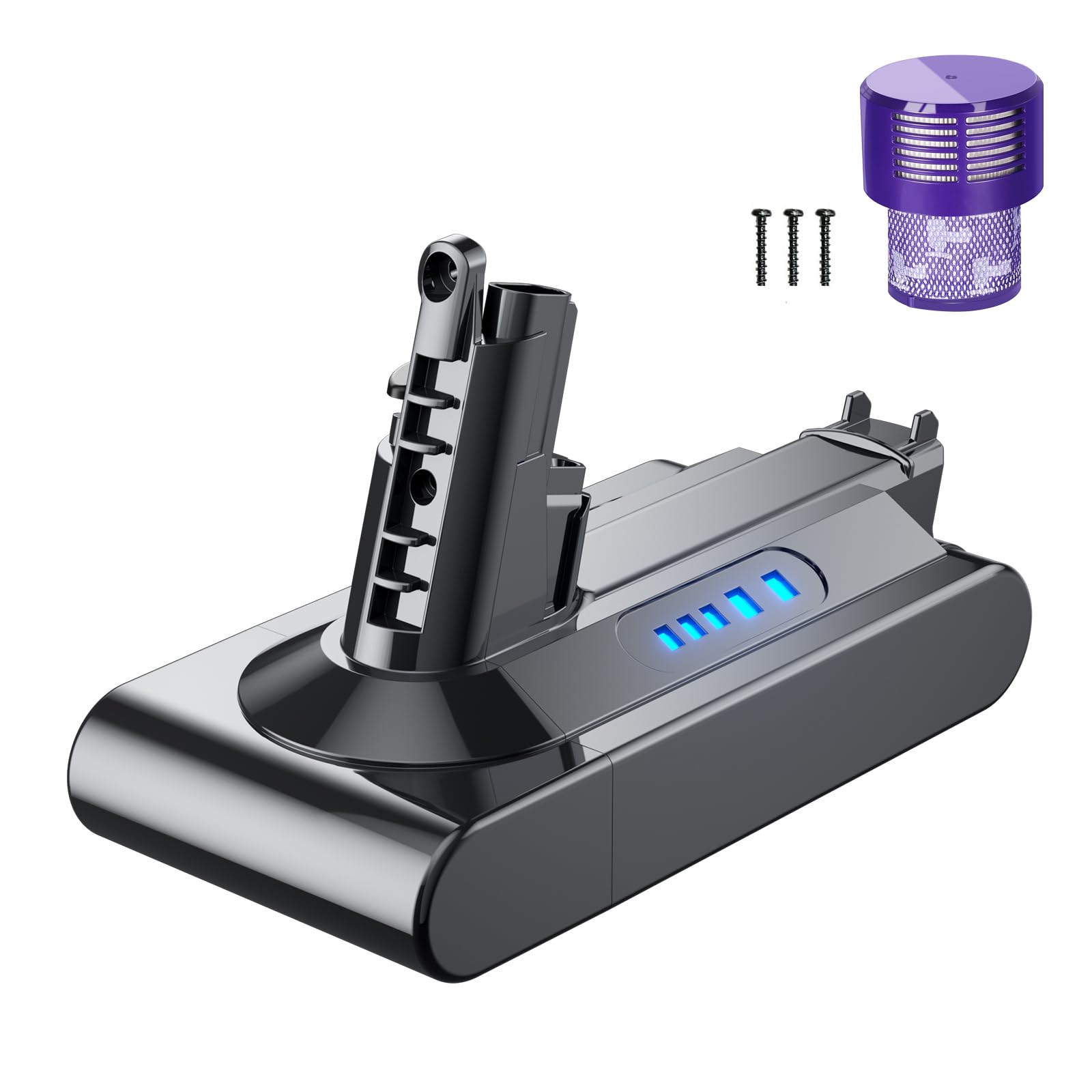 Battery for Dyson V10, Replacement for Dyson 6.0Ah V10 Animal V10 ...