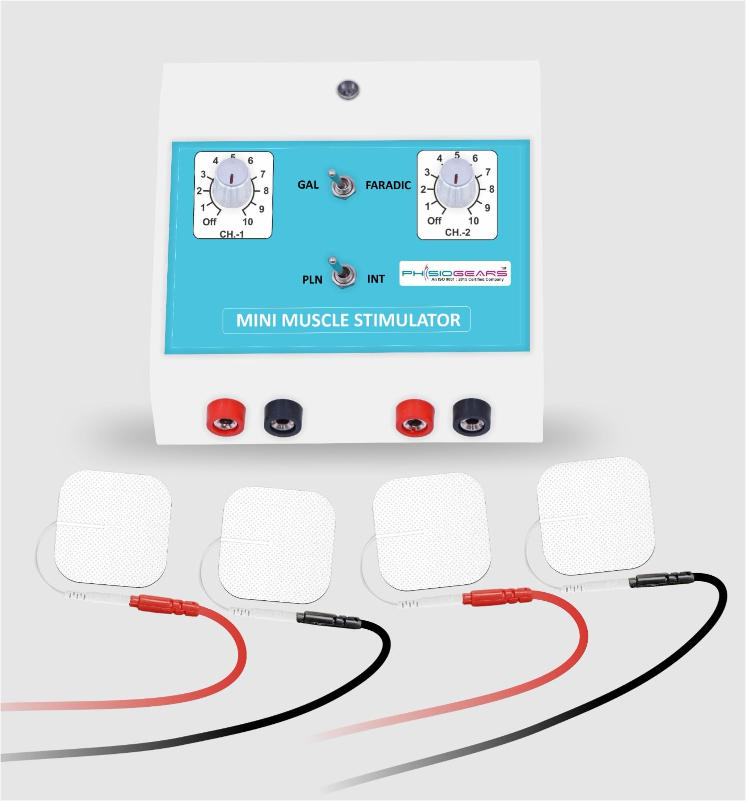 Buy Physiogears Mini MS Two Channel Muscle Stimulator Machine Galvanic ...
