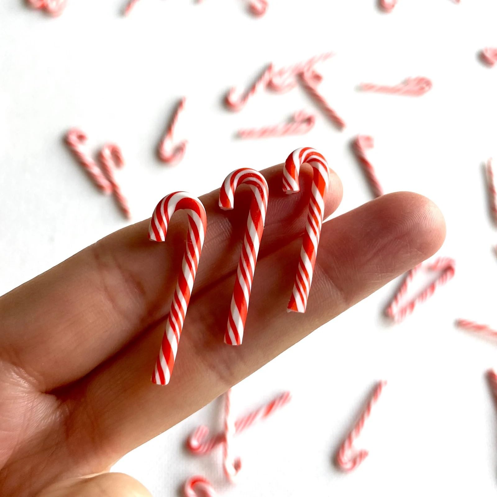 Amazon.com: Miniature Candy Canes, Mini Canes Embellishments ...