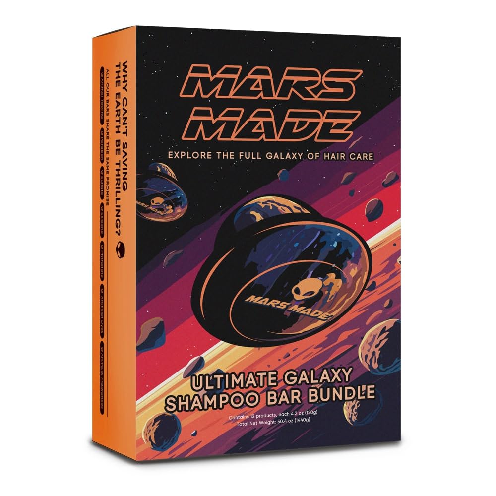 Amazon.com : MARS MADE Ultimate Galaxy Shampoo Bar Bundle 2.0 ...
