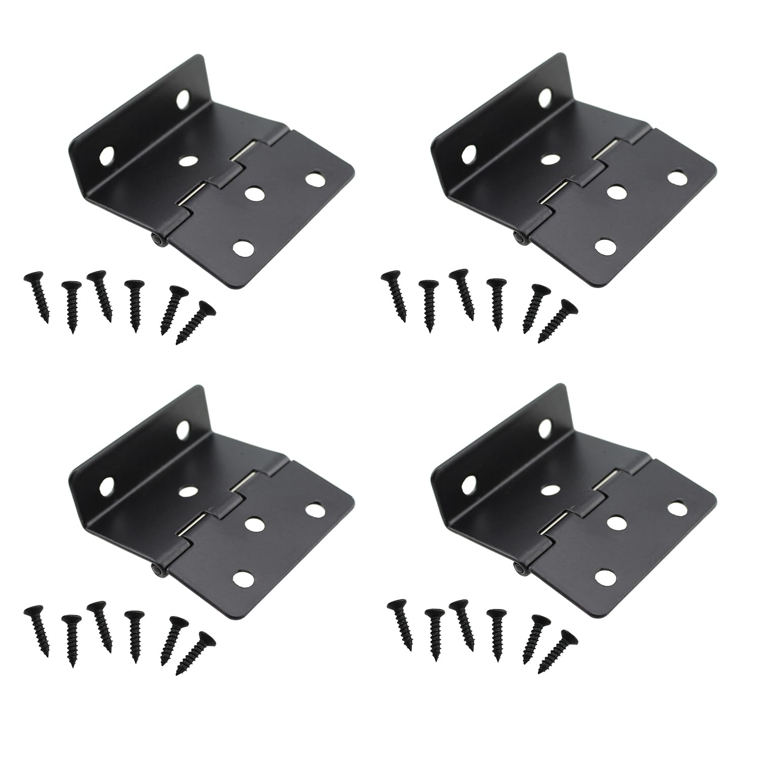 Maxmoral 4PCS Tri Fold Vintage Hinge Hardware Black Vintage Hinge with ...