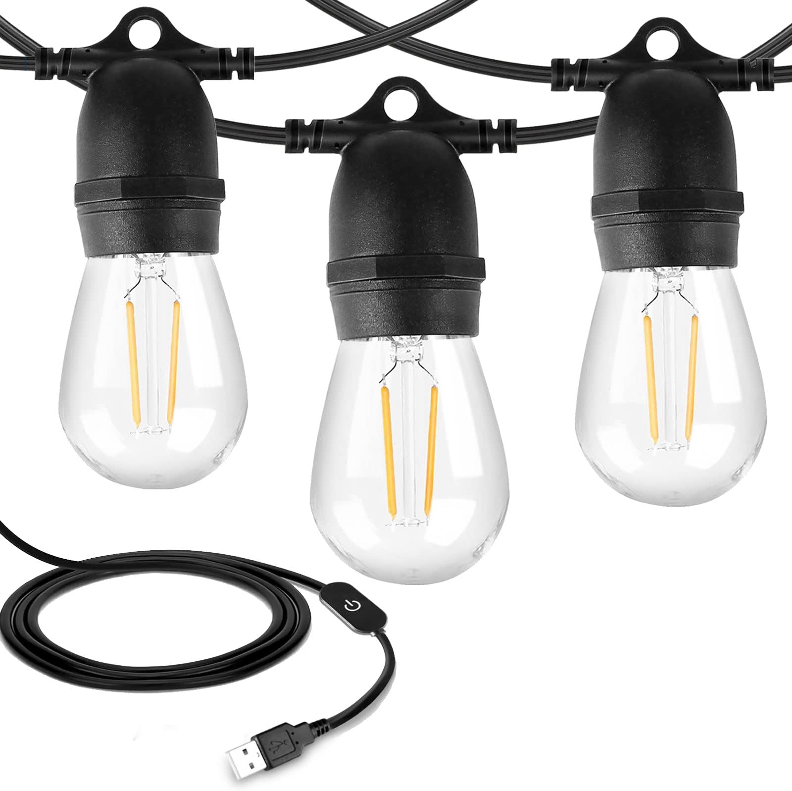 Brightech Ambience Pro USB Powered String Lights - 24 Ft Commercial ...