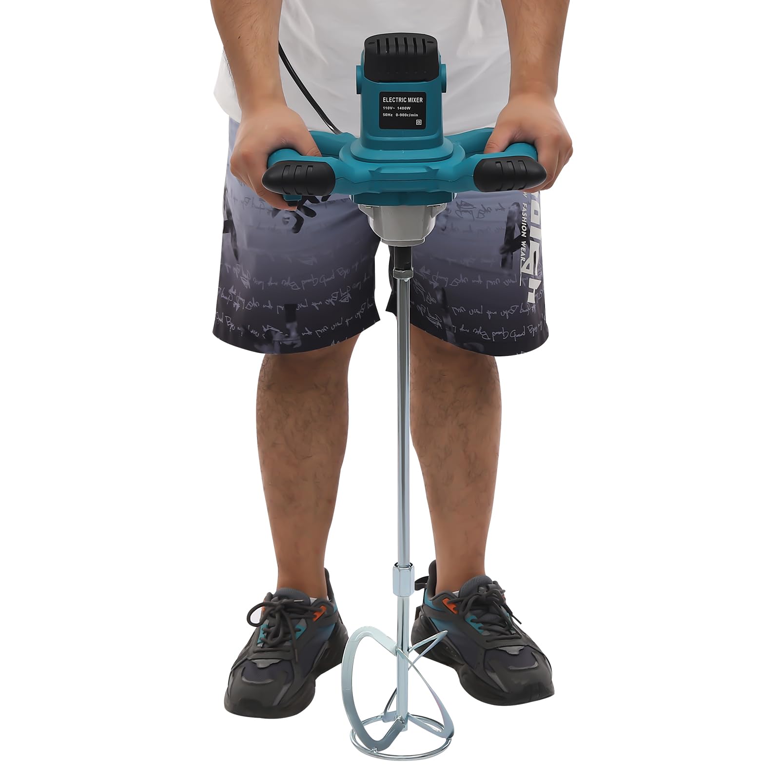 Amazon.com: 1400W Concrete Mixer, Electric Handheld Cement Mixer 900r ...