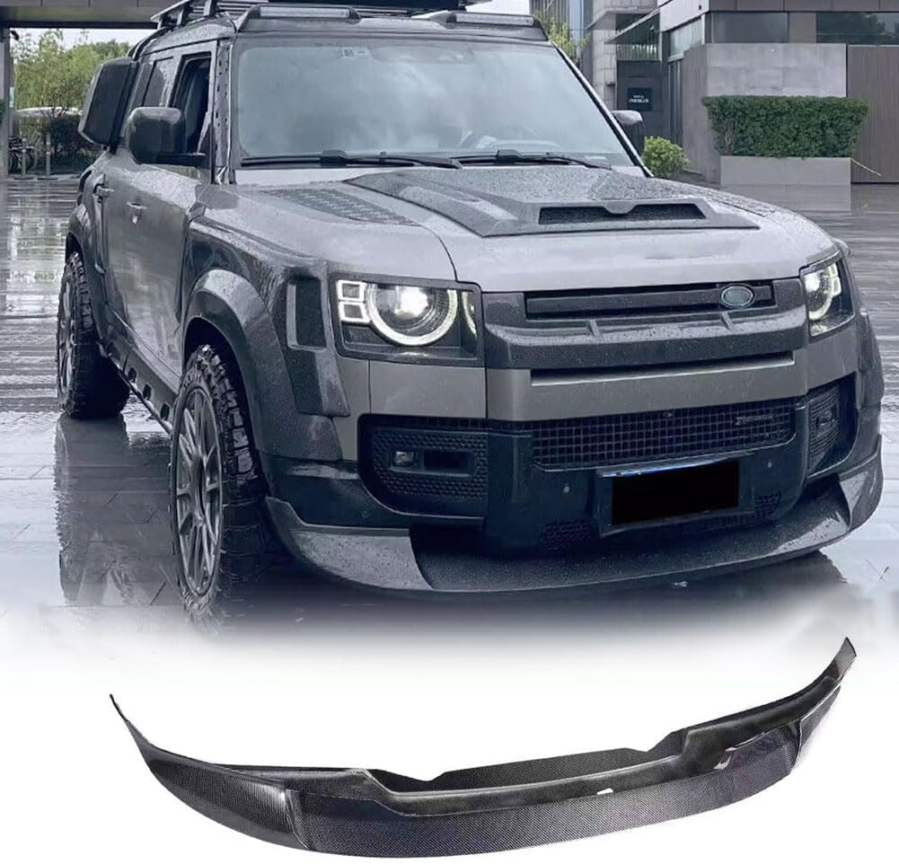 Amazon.com: MCARCAR KIT Carbon Fiber Front Bumper Lip Spoiler Splitter ...