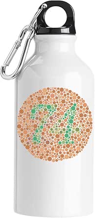 Colorblind Test 74 Art Tourist Su Şişesi Beyaz 500ml : Amazon.com.tr ...