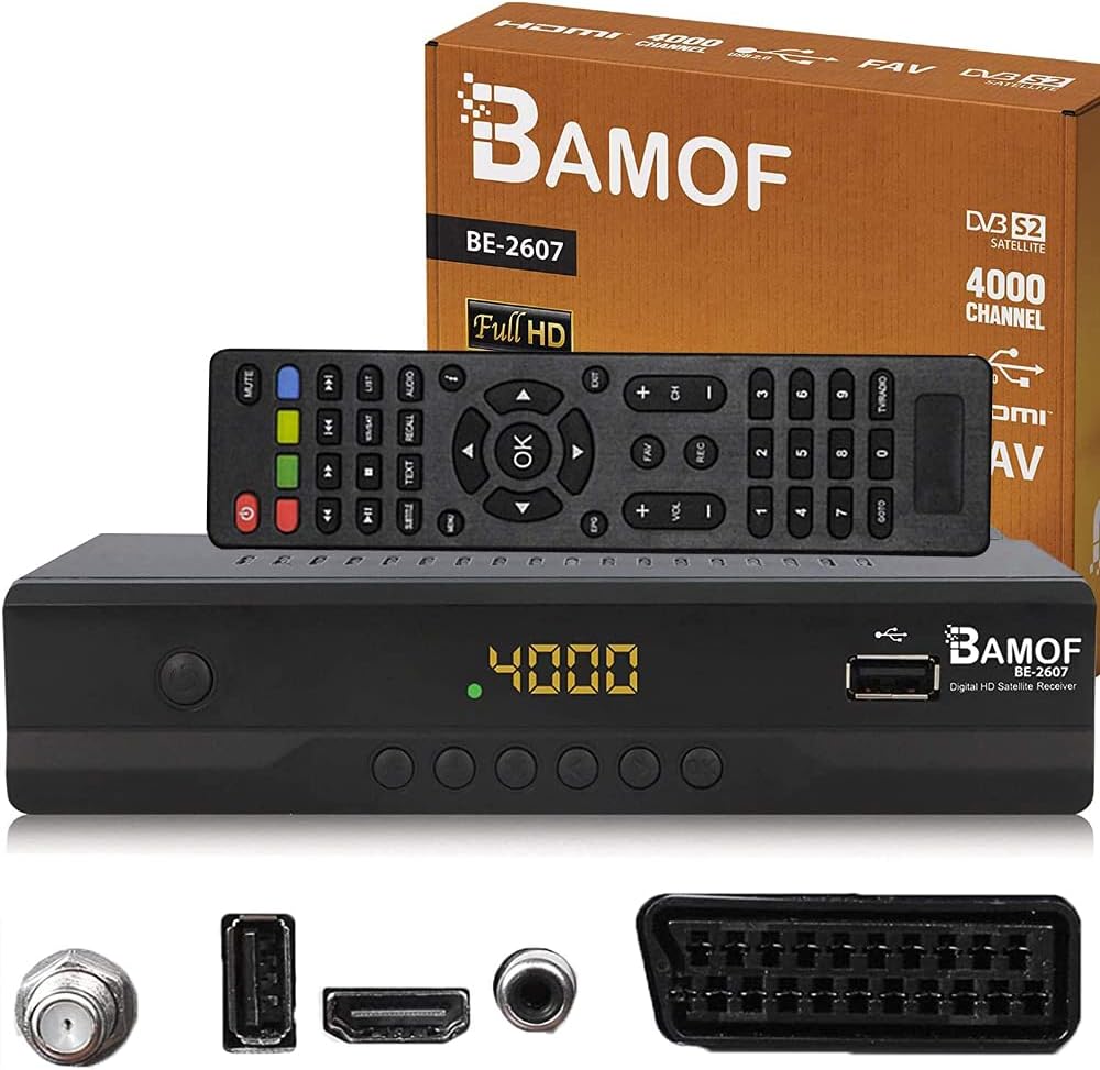 PremiumX Satelliten-Receiver HD 520SE-B FTA Digital SAT TV Receiver DVB ...