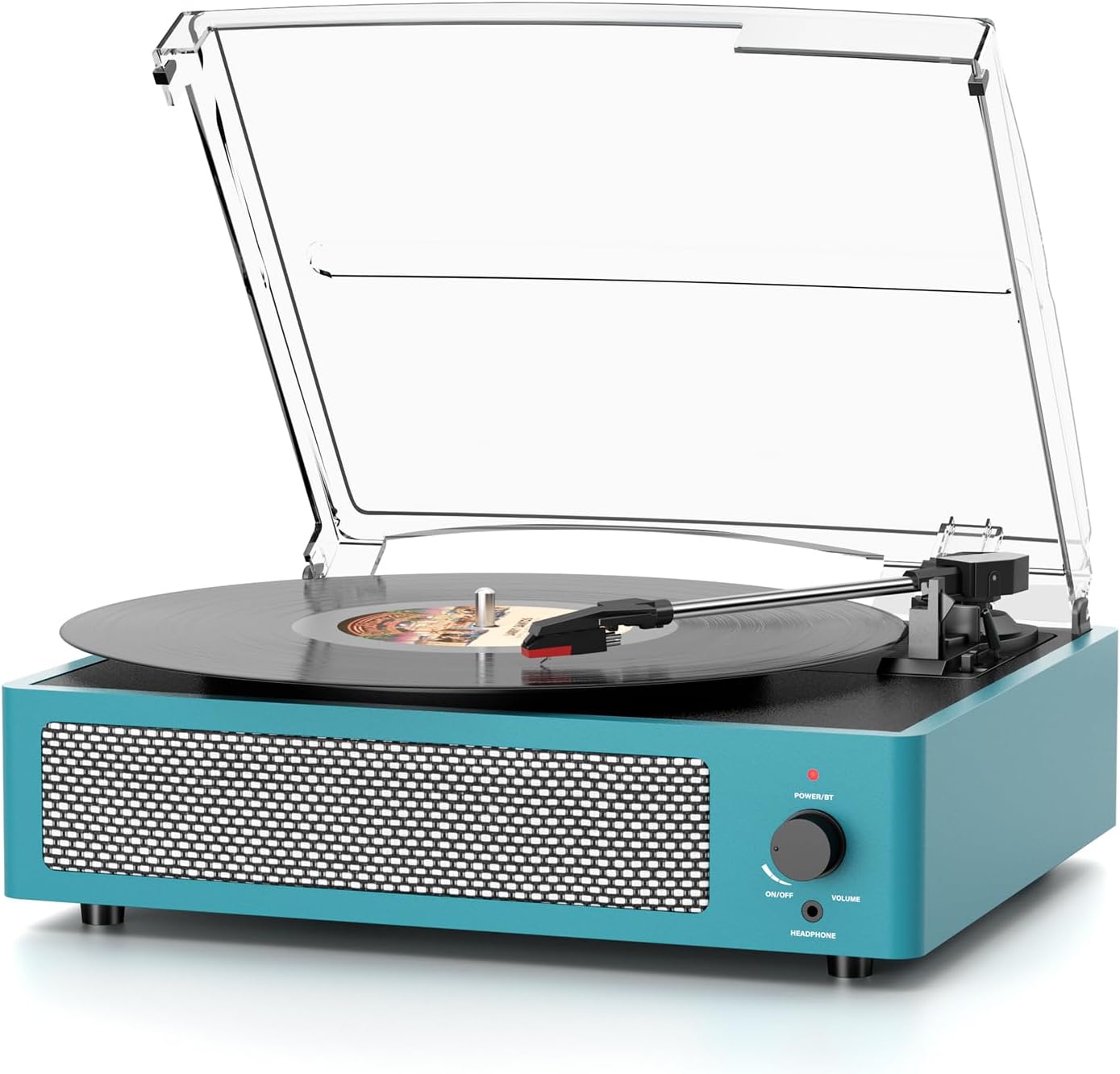 Amazon.com: FEKTIK Vinyl Record Player Bluetooth Vintage 3-Speed ...
