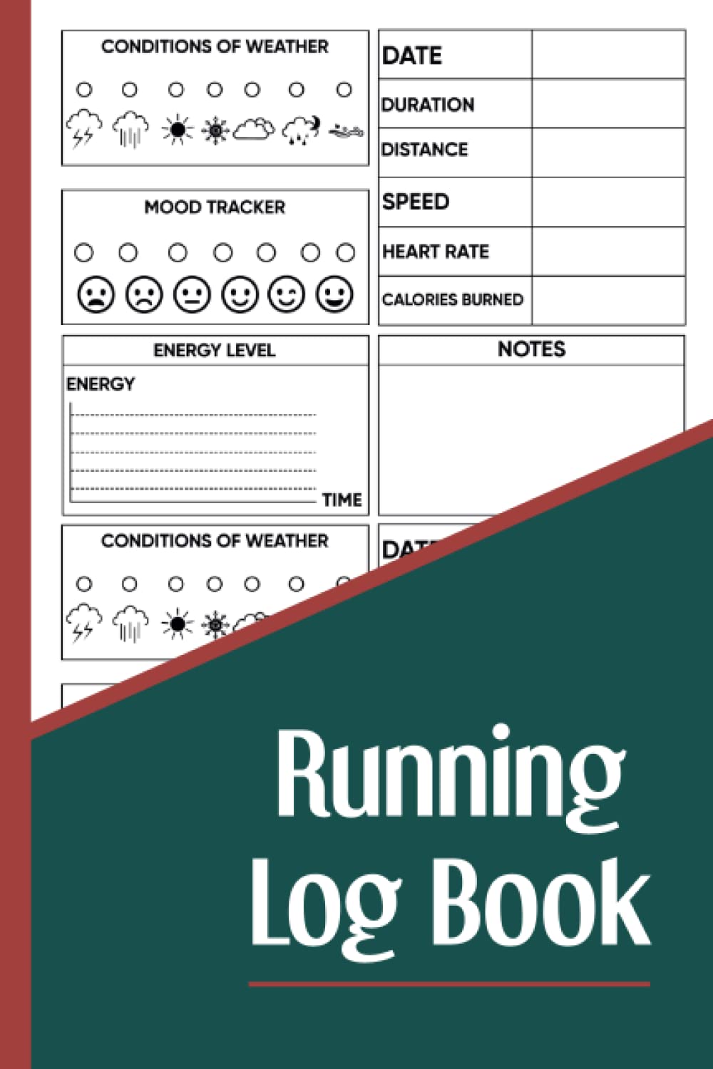 running log book: running log book journal, running Journal, Runners ...