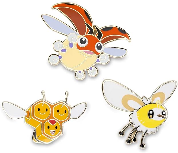 Amazon.com: Pokémon Center: Ledyba, Combee & Cutiefly Pokémon Pins ...
