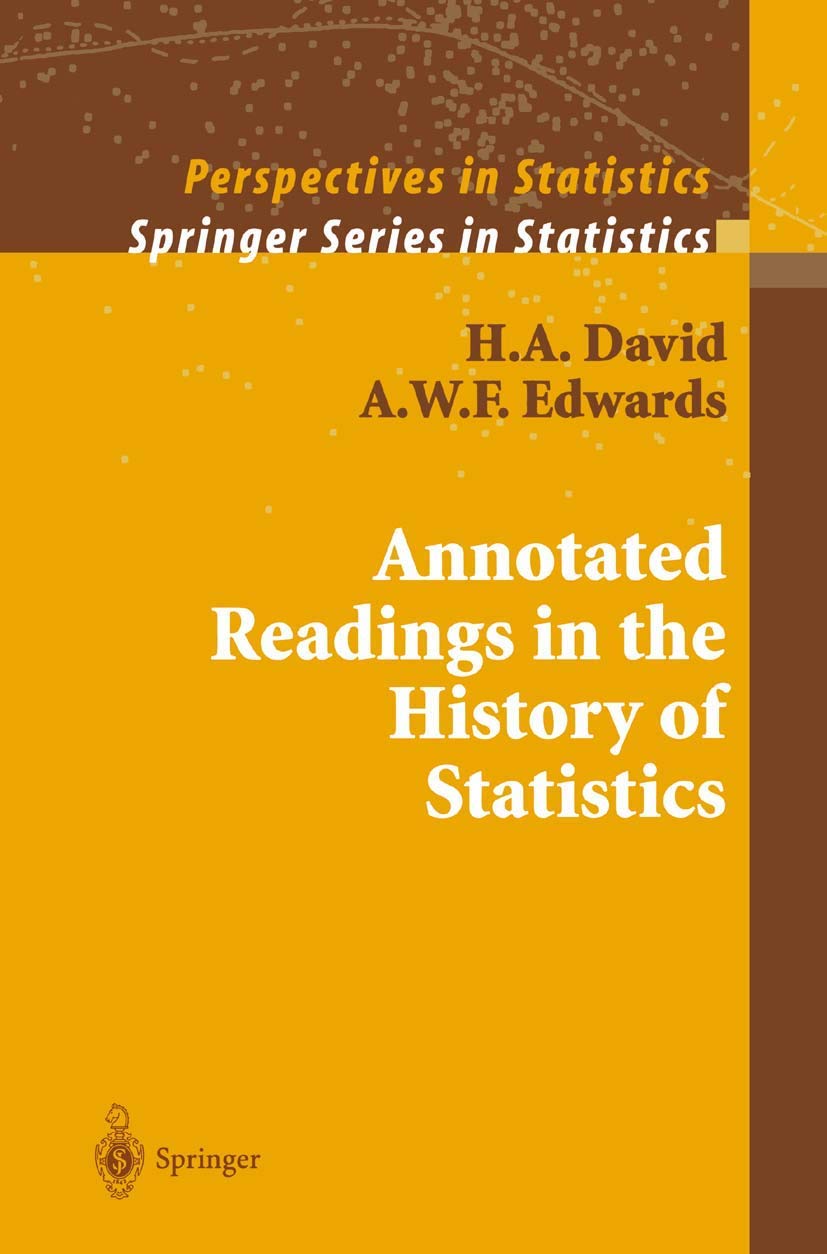 Amazon.com: Annotated Readings in the History of Statistics (Springer ...
