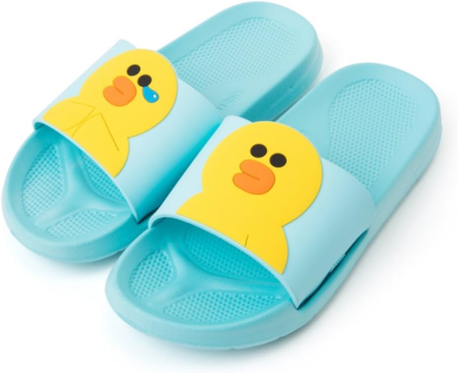 Amazon.com | LINE FRIENDS Women's Sally Slipper US 7 One Size Sky Blue ...