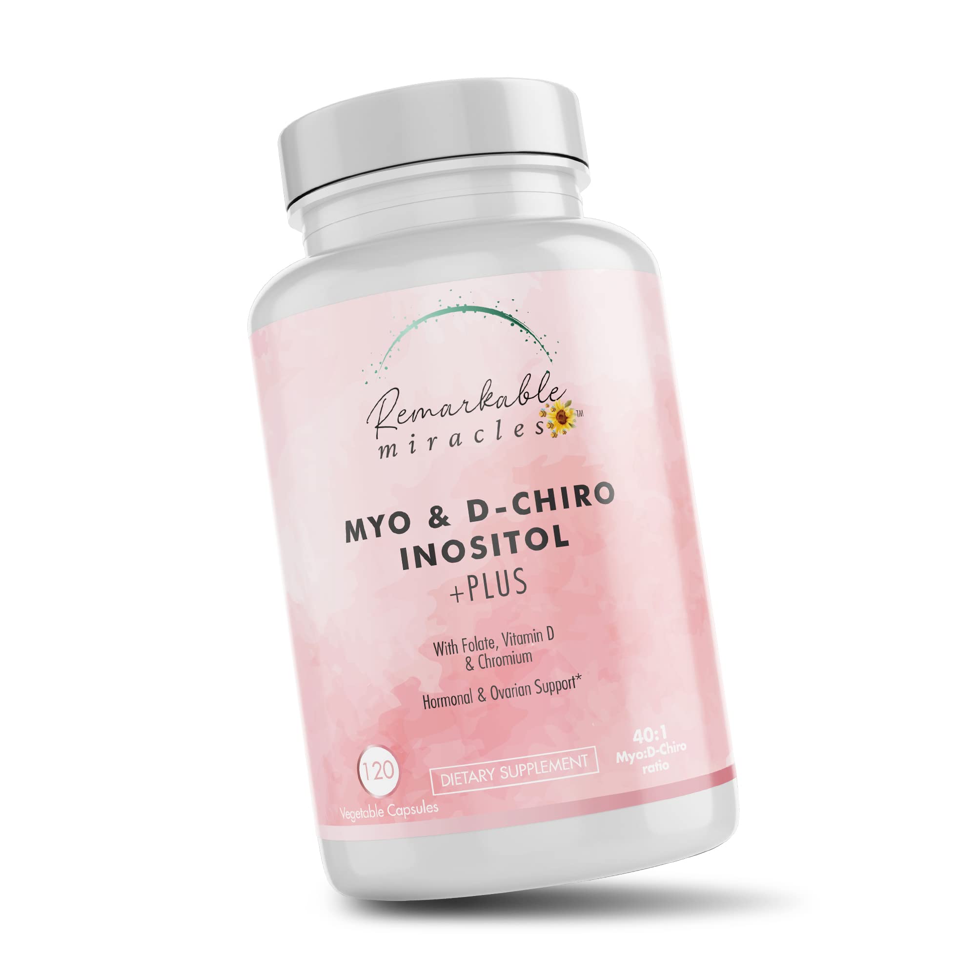 Buy Remarkable Miracles, Myo-Inositol & D-ChiroInositol Fertility ...