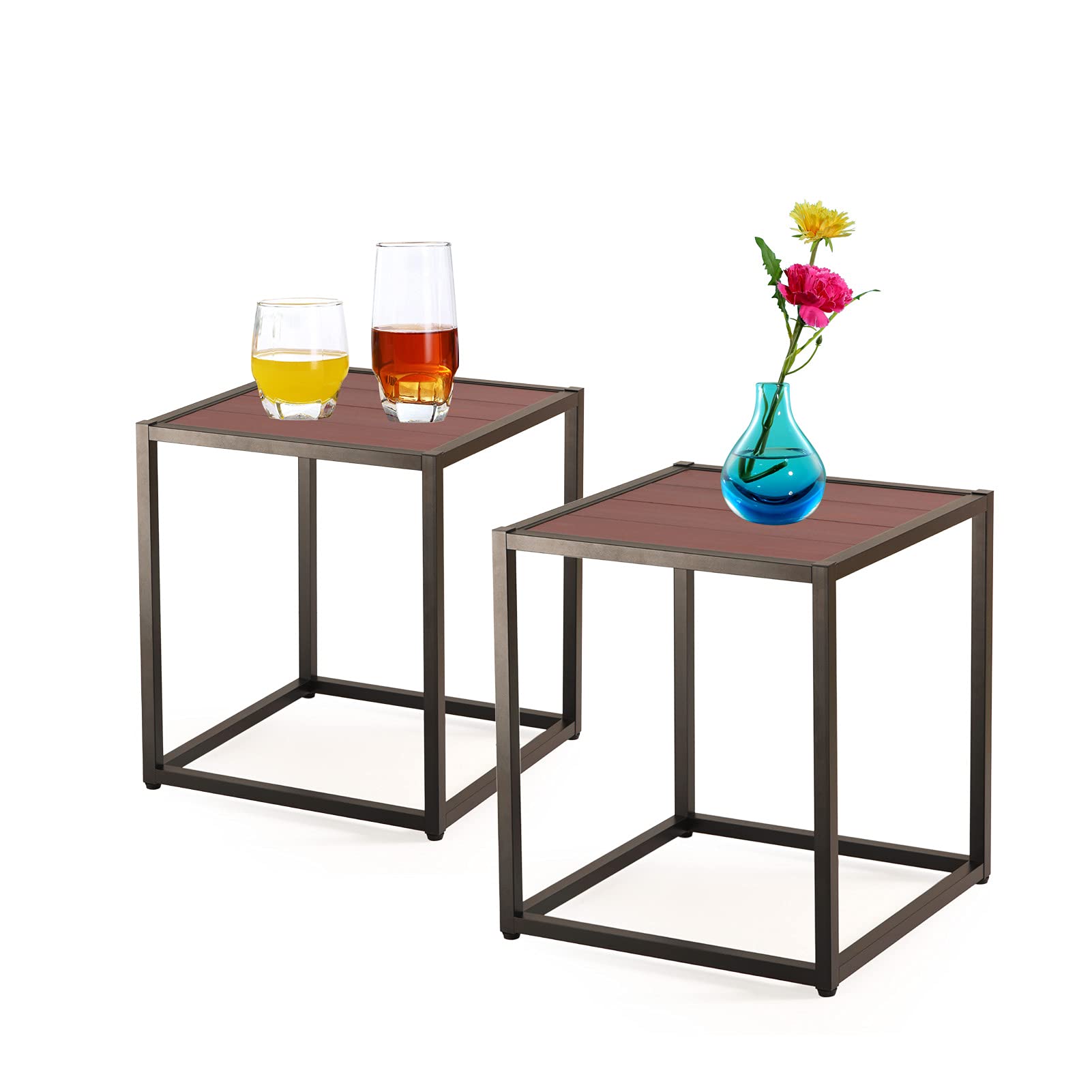 Buy AMUV Outdoor Side Tables Outdoor Table Set Of 2 Aluminum Patio buy-amuv-outdoor-side-tables-outdoor-table-set-of-2-aluminum-patio