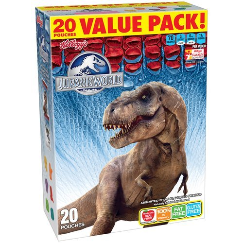 Amazon.com: Kellogg's Jurassic World Assorted Fruit Flavored Snacks, 20 ...