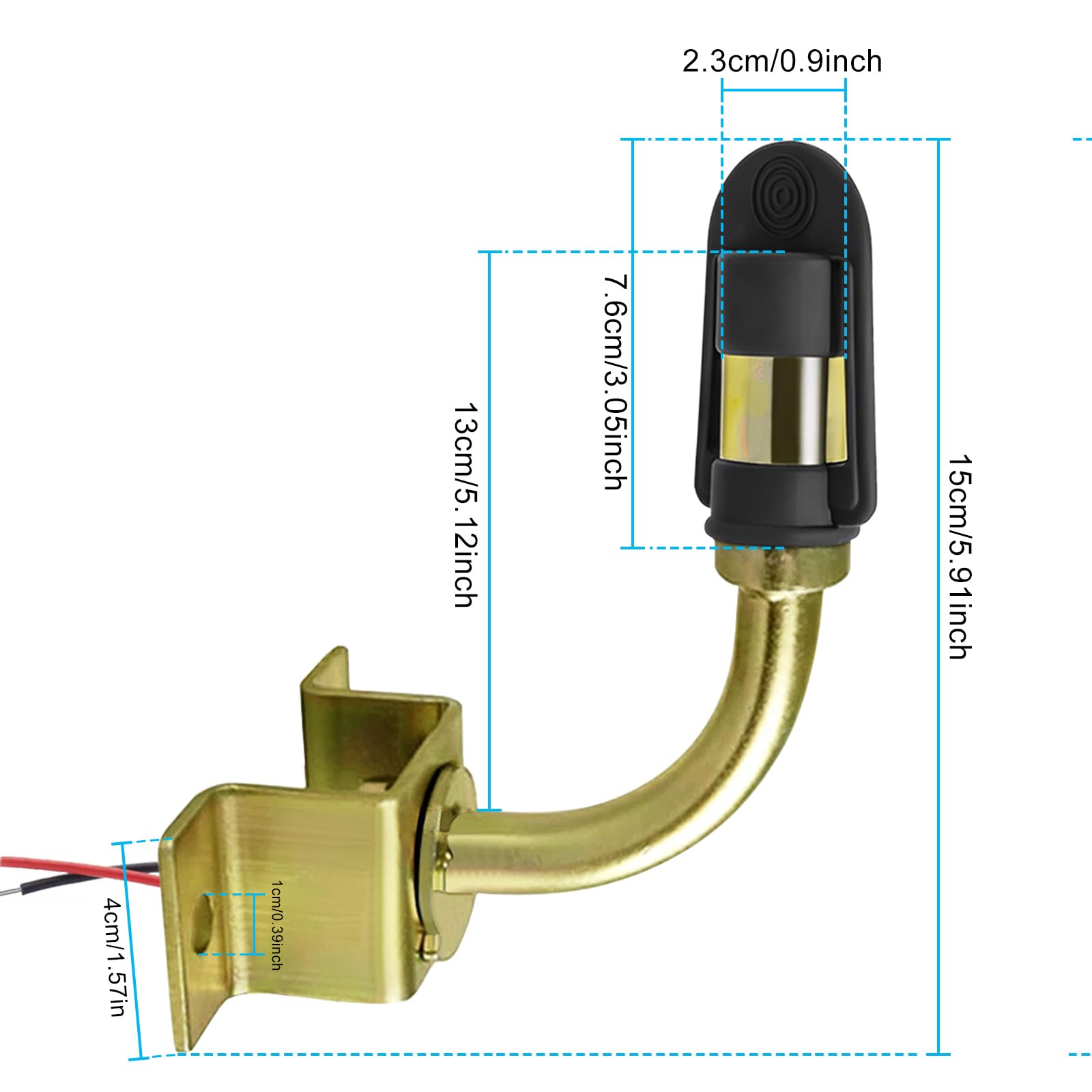 Snapklik.com : NWpangu Tractor Beacon Light Mounting Bracket, DIN Pole ...