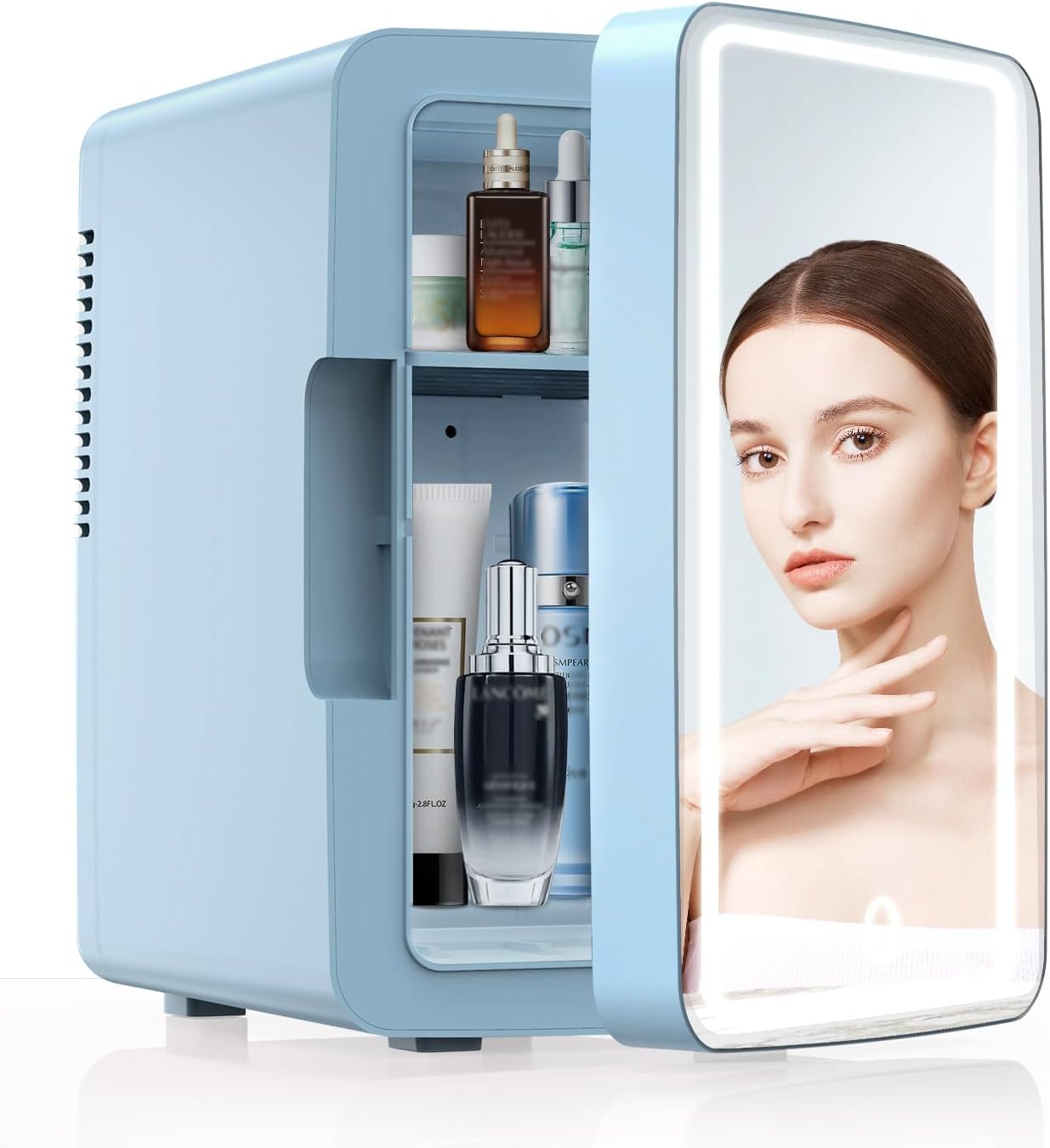 Amazon.com: Chefman - Iceman Mirrored Beauty Fridge With LED Lighting ...