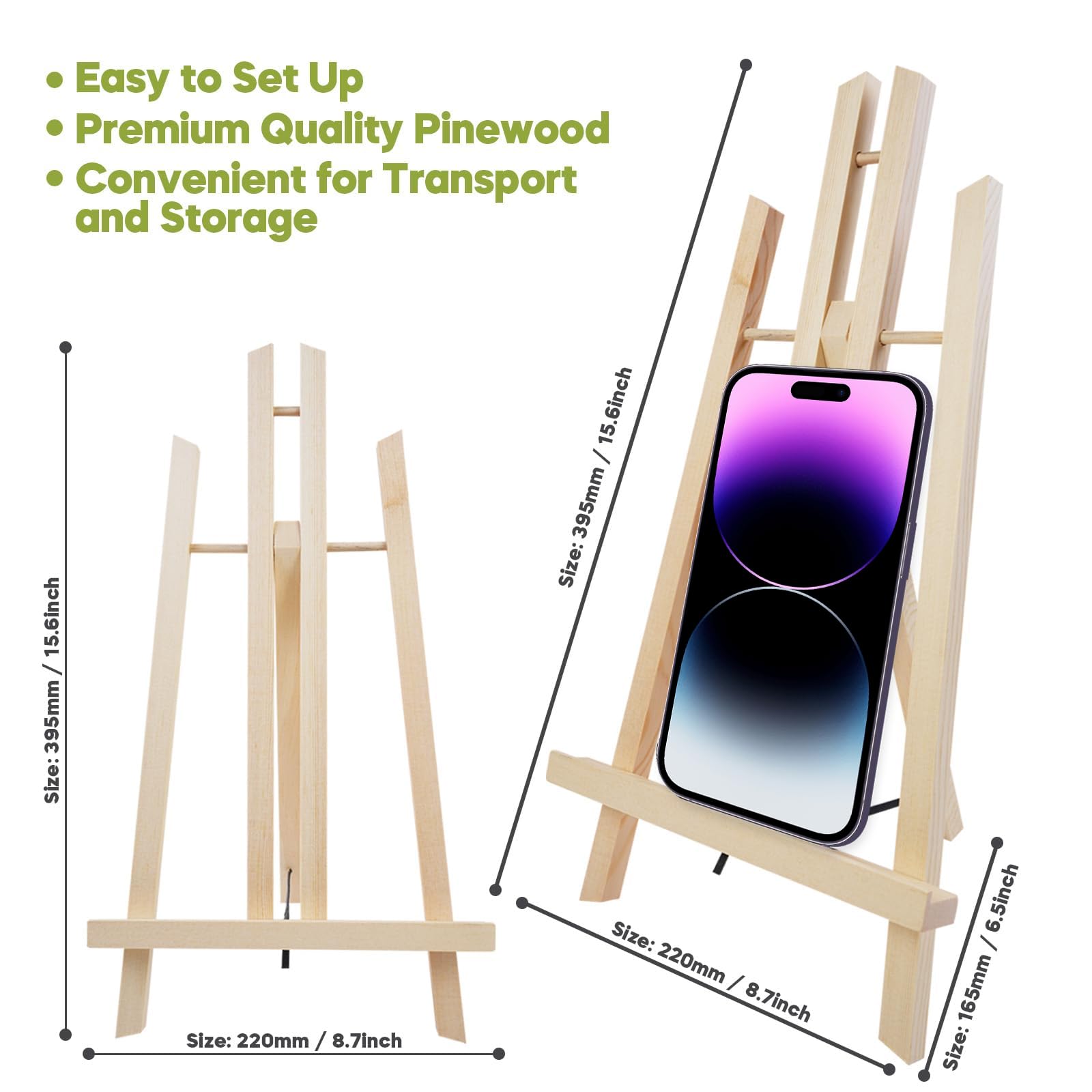 Snapklik.com : CONDA 3 Pack 16" Tabletop Display Easel, Portable A ...