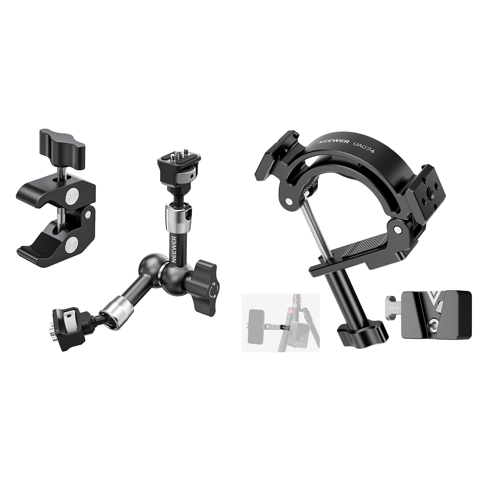 Amazon.com : Neewer 7" Articulating Magic Arm Clamp Mount with Super ...