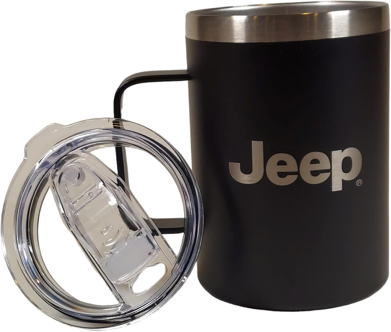 Amazon.com: Jeep® Text and 7-Slot Grille Logos 16 oz Insulated Camper ...