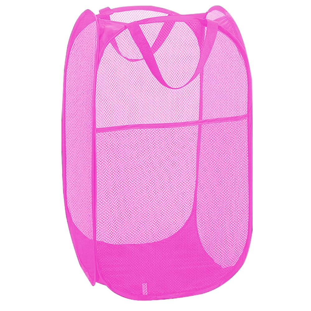 Amazon.com: Larpur Popup Laundry Basket, Collapsible Portable Mesh ...