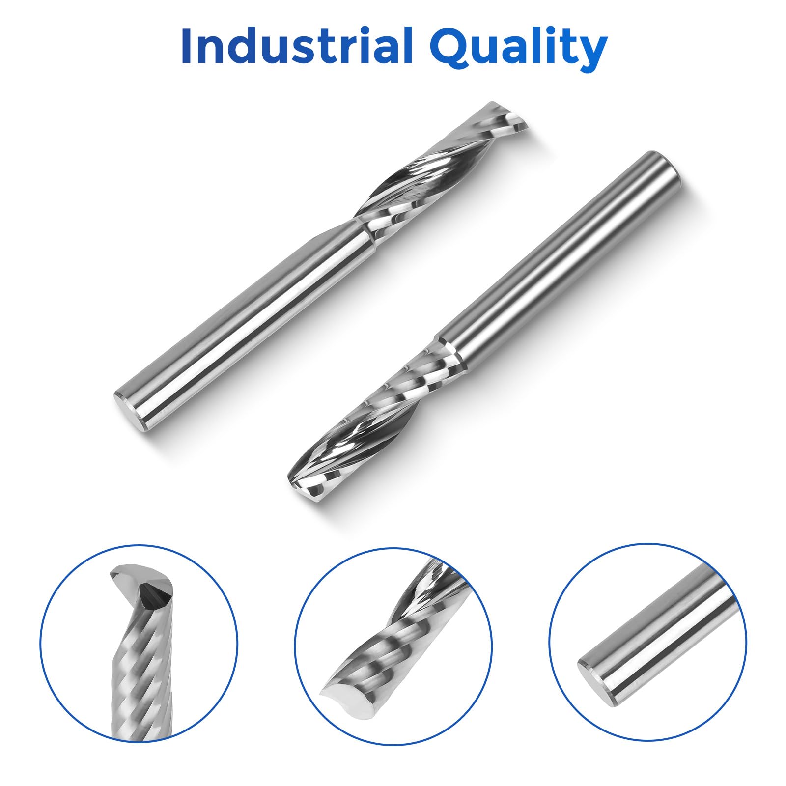 1/4 Router Bit SpeTool Single Flute Aluminium Router Bits 1/4 Shank ...