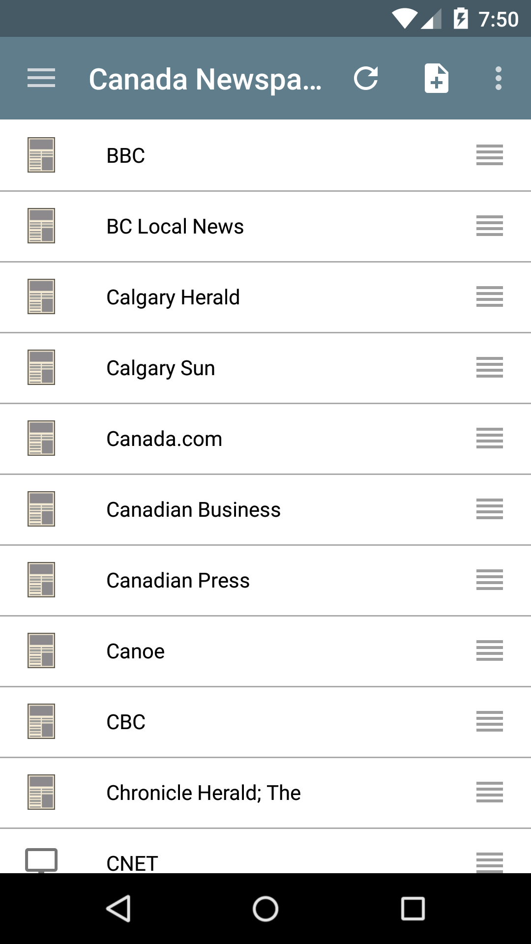 Canada Newspapers - App on Amazon Appstore