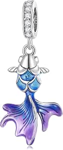 Amazon.com: VOROCO Fish Charm for Bracelet 925 Sterling Silver Kio Fish ...