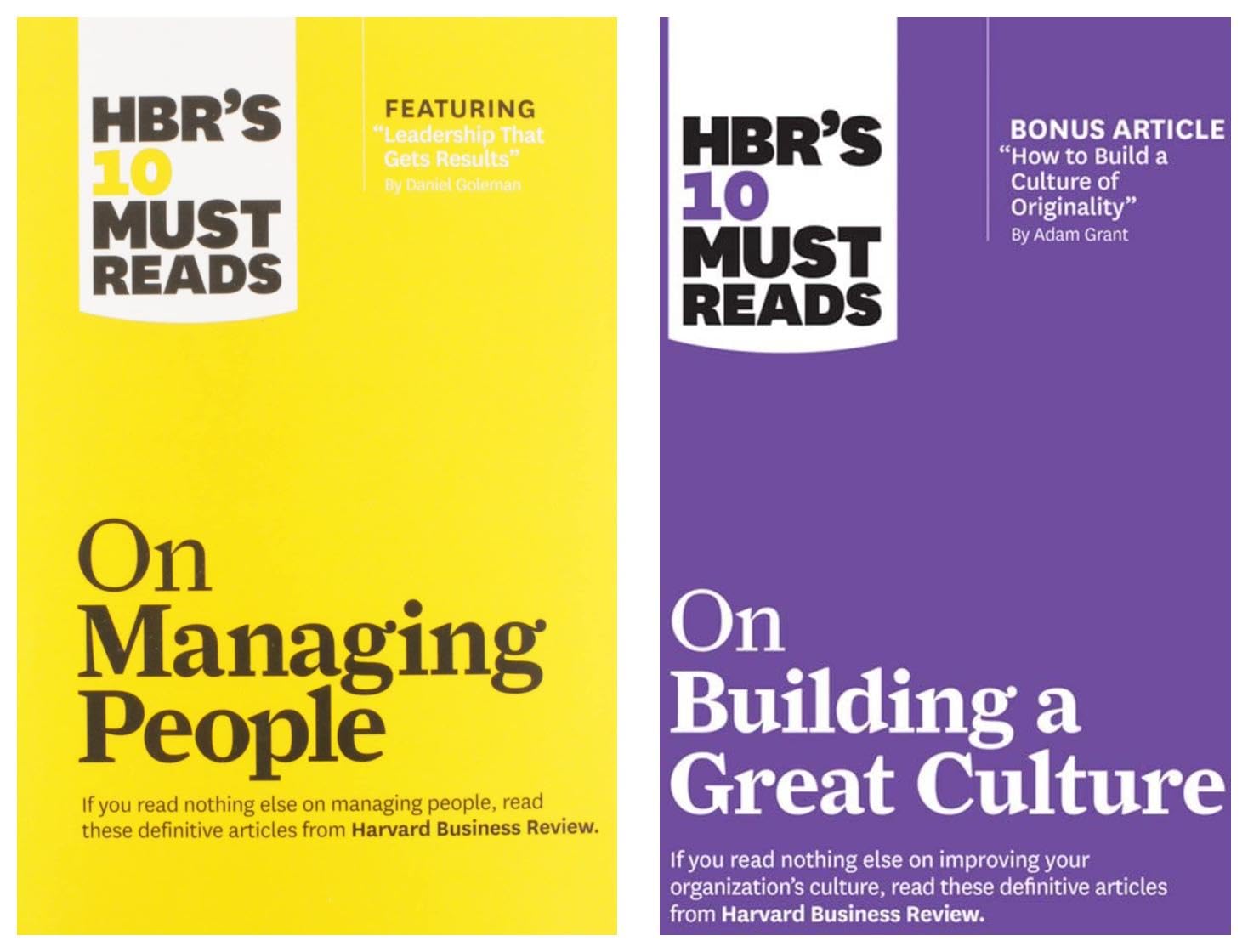 HBRs 10 Must Reads on Managing People & HBR's 10 Must Reads on Building ...