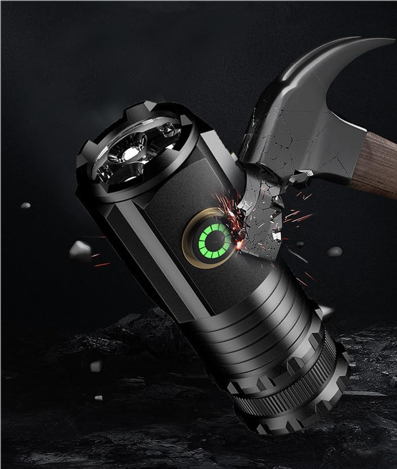 UNROEVS Mini linternas LED recargables USB C, pequeñas linternas ...