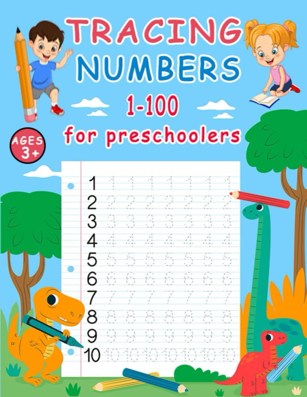 Buy Tracing Numbers 1-100 For Preschoolers: Trace Numbers Practice ...