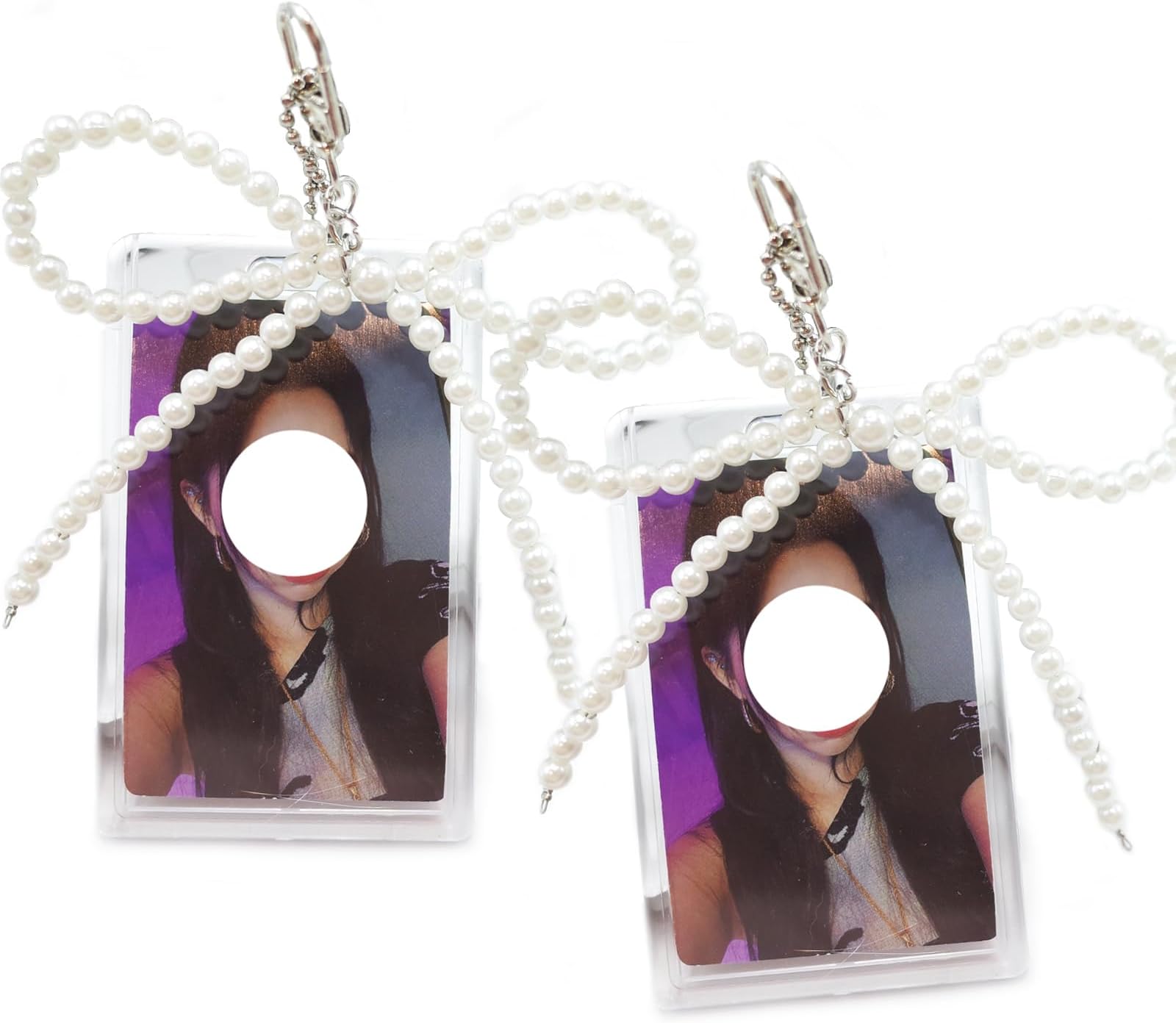 Amazon.com : Acrylic Photocard Holder Keychain Photo Card Holders 3 ...