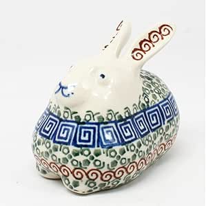 Amazon.com: Polish Pottery Miniature Bunny Rabbit #050 : Home & Kitchen