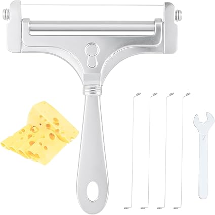 Amazon.com: LXUEJIE Stainless Steel Wire Cheese Slicer, Adjustable Hand ...
