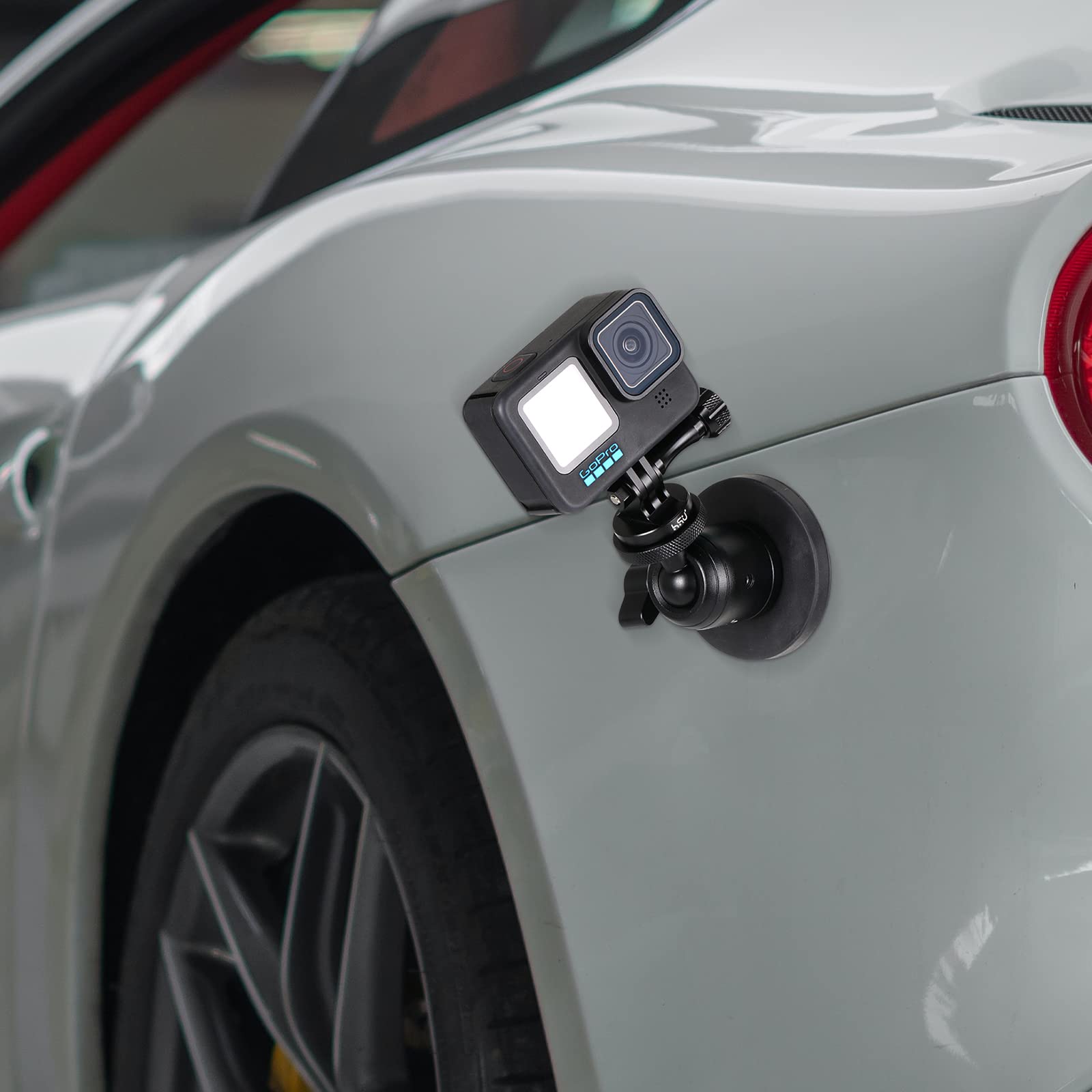 HSU Magnetic Mount for GoPro, 360° Rotation Ball Head Mount for Insta ...