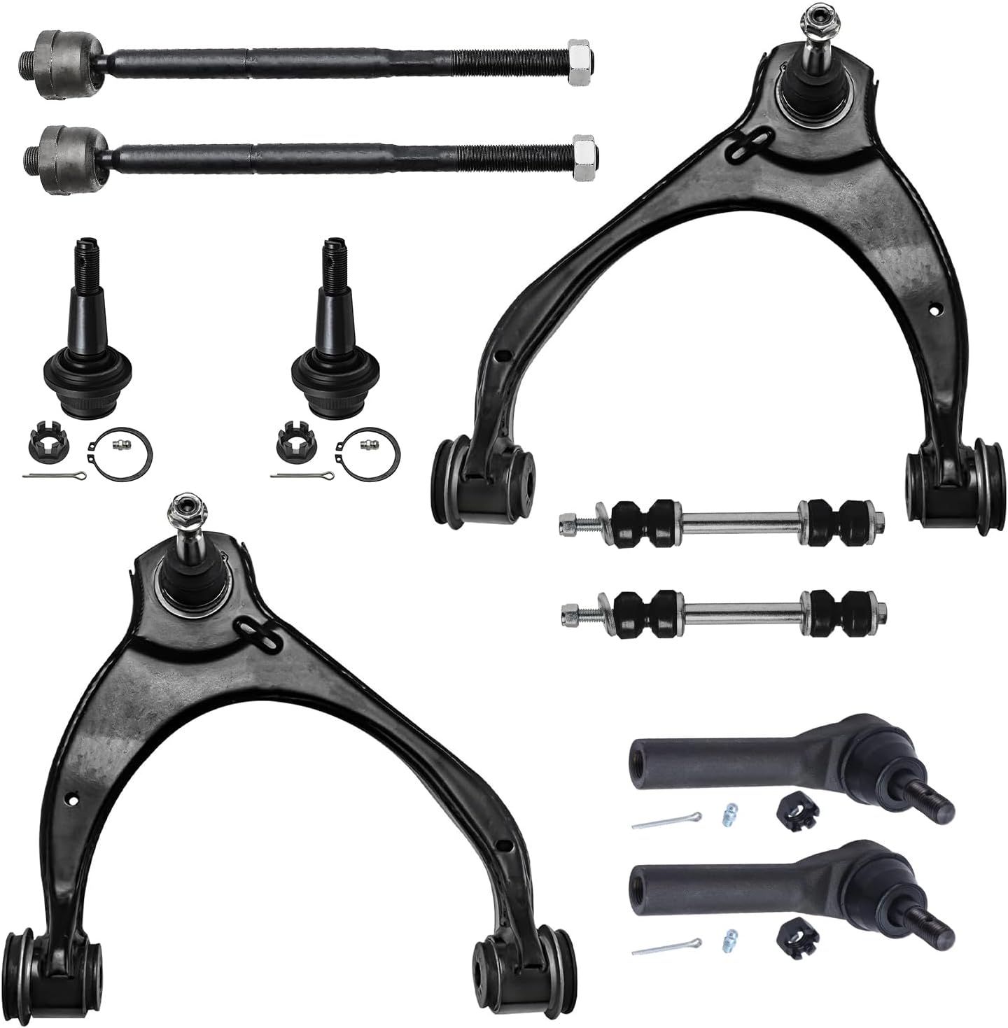 Amazon.com: Detroit Axle - Front End 10pc Suspension Kit for 2014-2019 Silverado Sierra 1500 ...