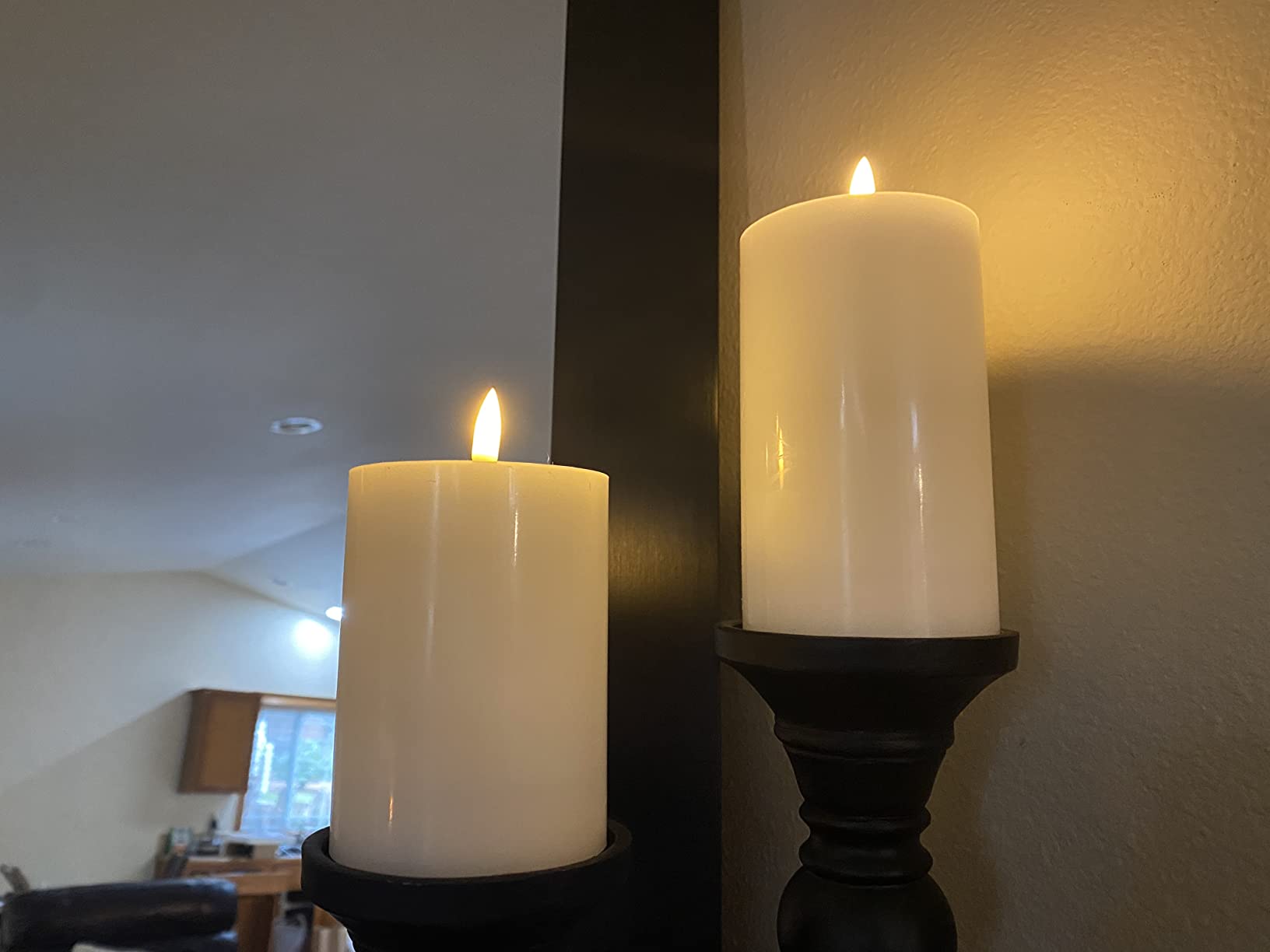 $6/mo - Finance Girimax Teal Blue Flameless Pillar Candles with Remote ...