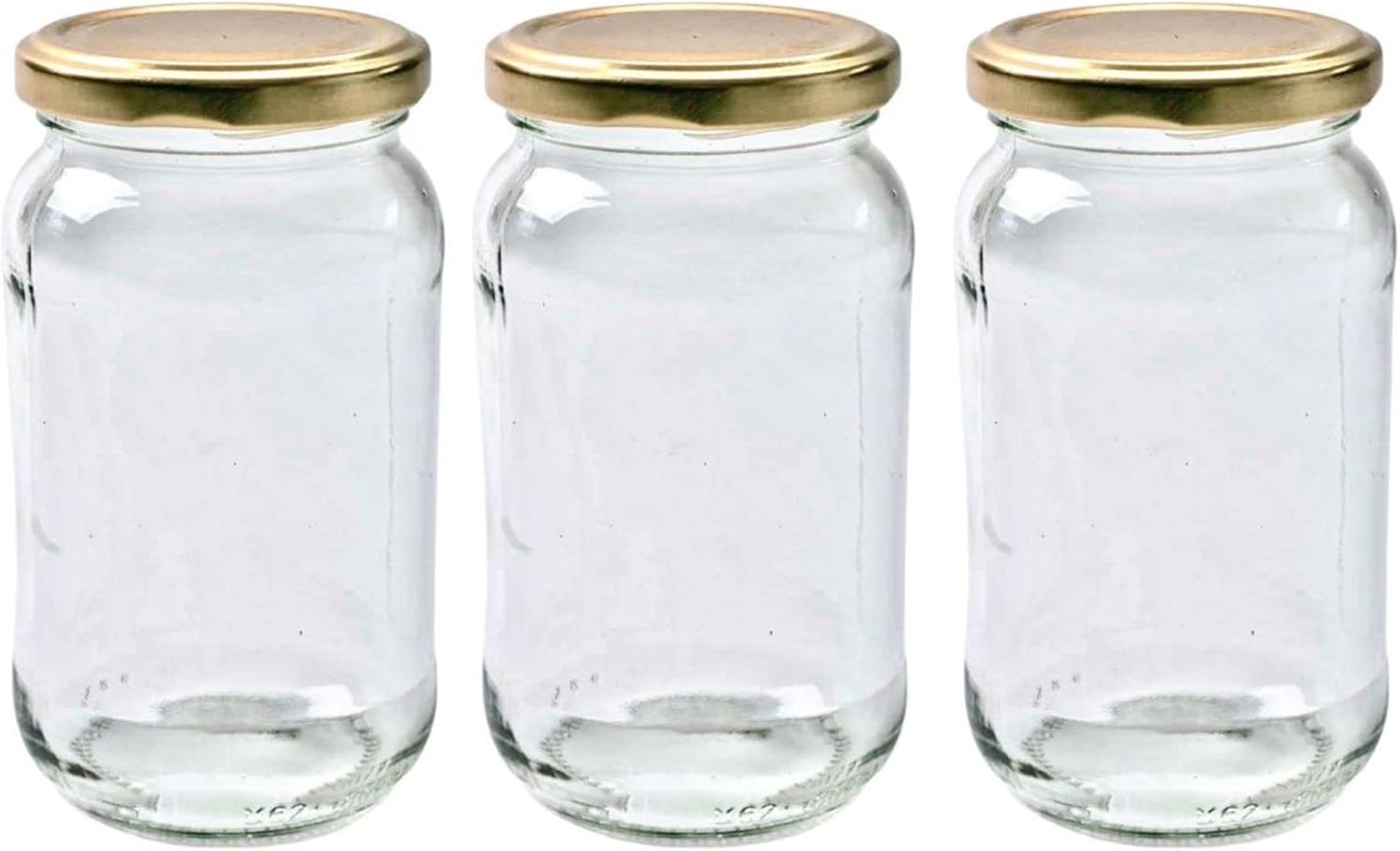 Amazon.com : Nutley's 380 ml Jam and Pickle Jar Lid - Gold (Pack of 3 ...