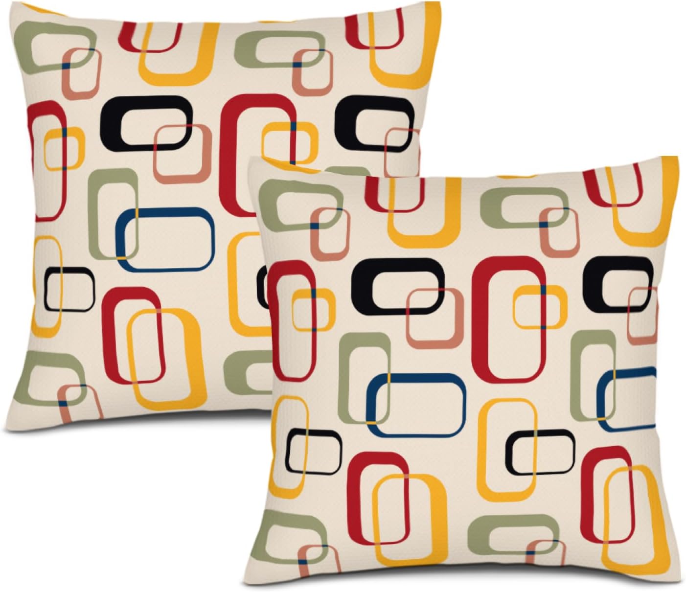 Amazon.com: Waiyear Mid Century Modern Throw Pillow Covers Set of 2 ...