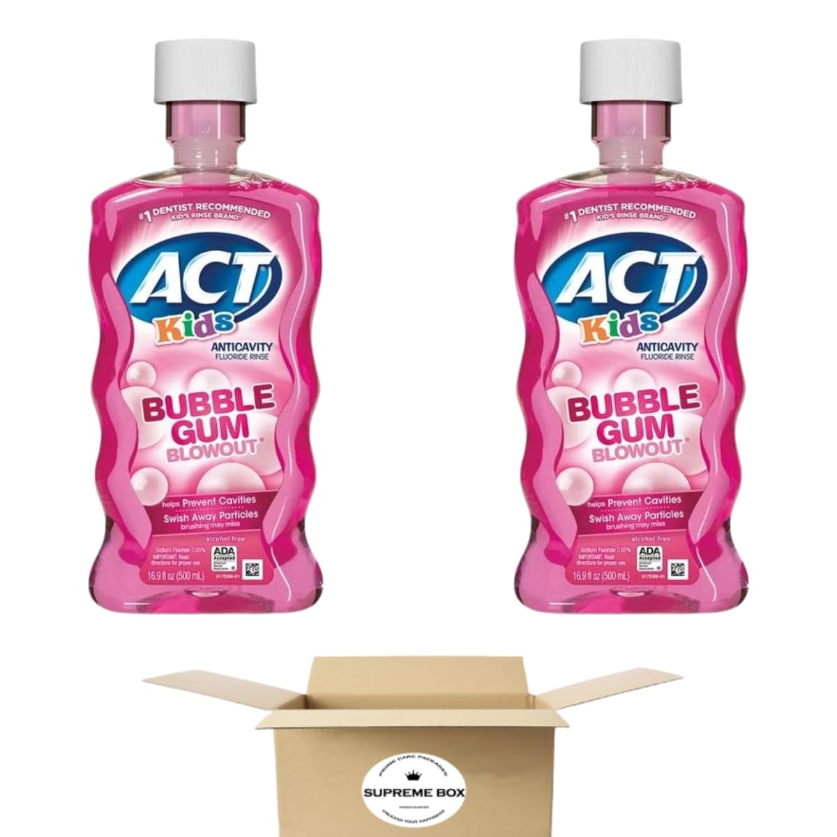 Snapklik.com : SUPREME BOX ACT Kids Bubblegum Anticavity Fluoride ...