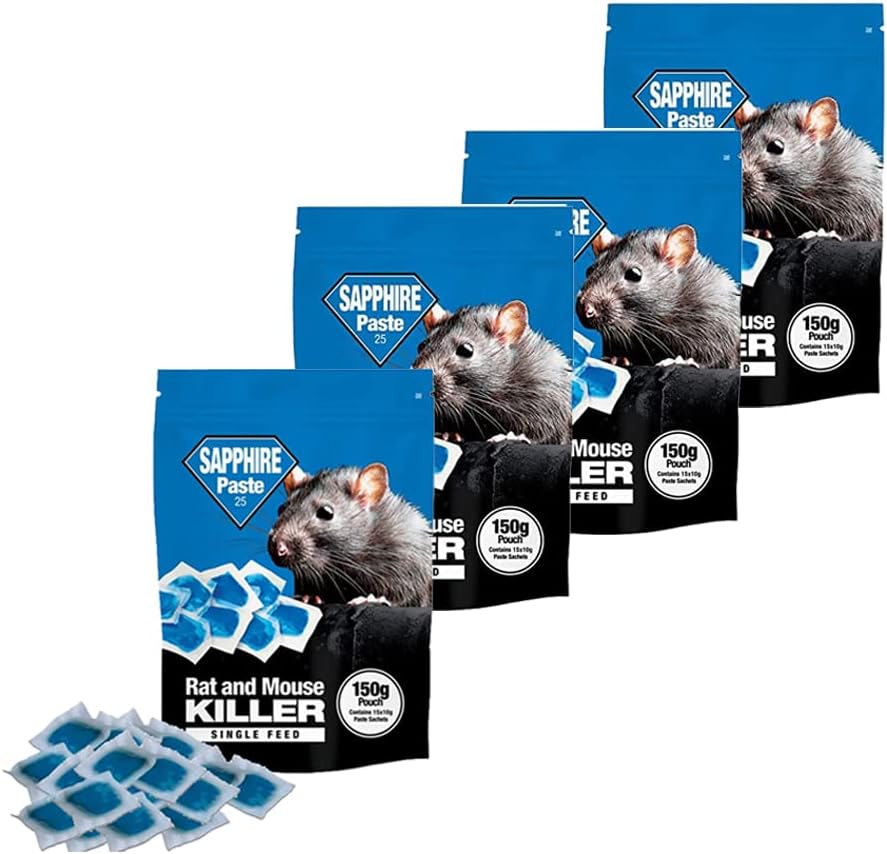 Rat Pasta Bait Mouse Poisoning Blue Pasta Sachets Rodent Control Pasta ...