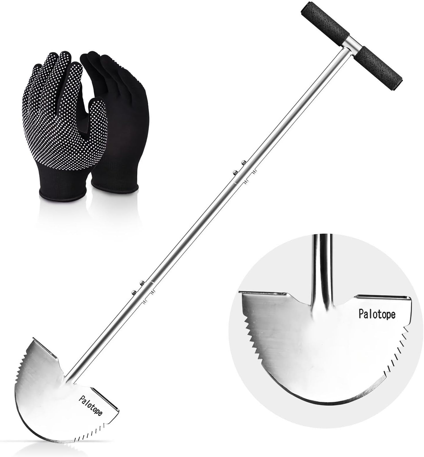 Amazon.com : Fadown Edger Lawn Tool Half Moon Lawn Edger with Saw-Tooth ...