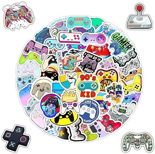 Amazon.com: 50PCS Gamer Stickers for Boys,Motivational Stickers Water ...