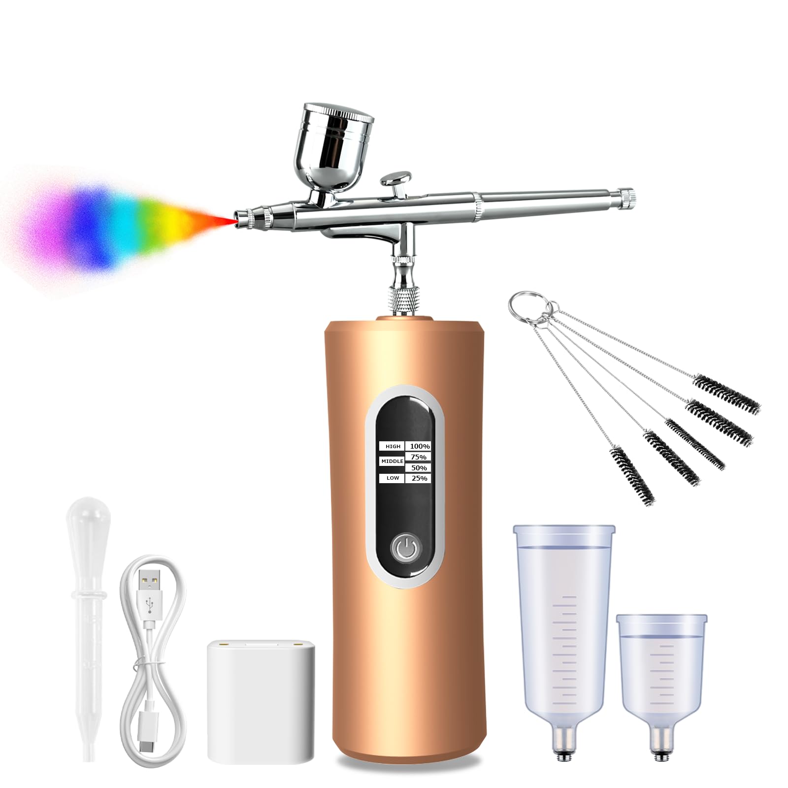 Amazon.com: Fascinated Cordless Airbrush kit with Compressor Display ...