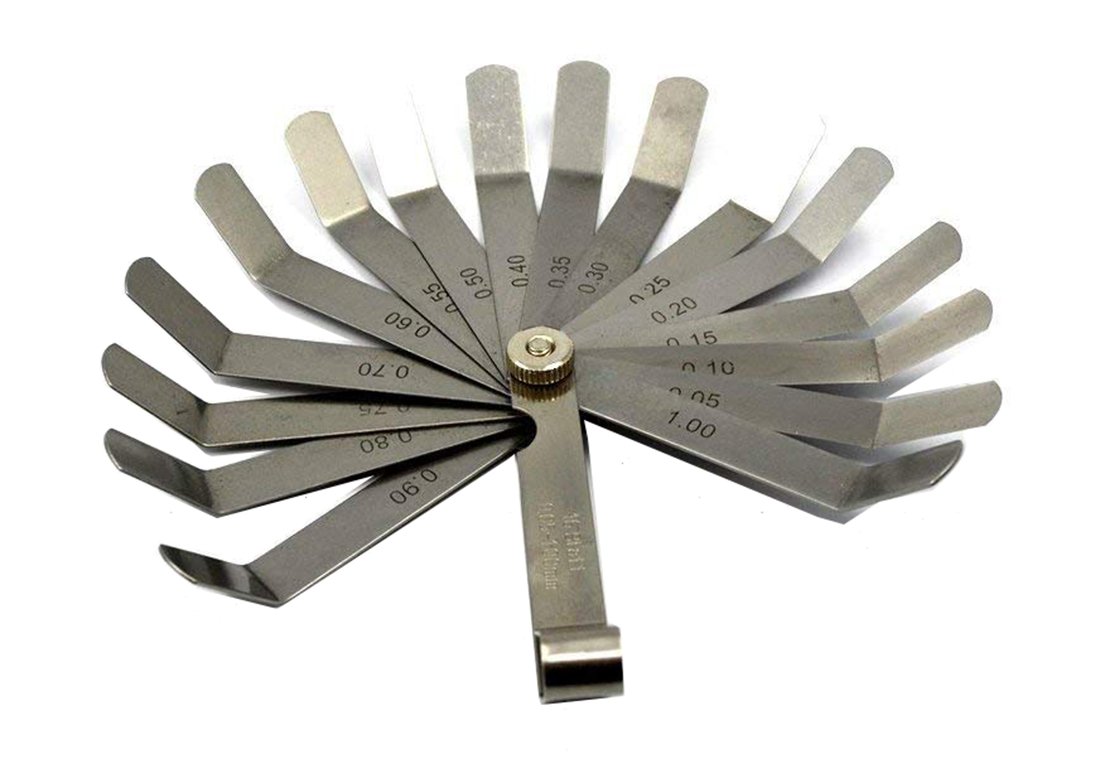 Buy ZXHAO Master Feeler Gauge Gap Measure 0.05-1.0mm 16 Blade Measuring ...