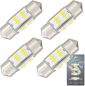 Amazon.com: Wiseshine DE3175 LED Bulb Extremely Super Bright 6000K White,Festoon DE3021 LED Bulb ...