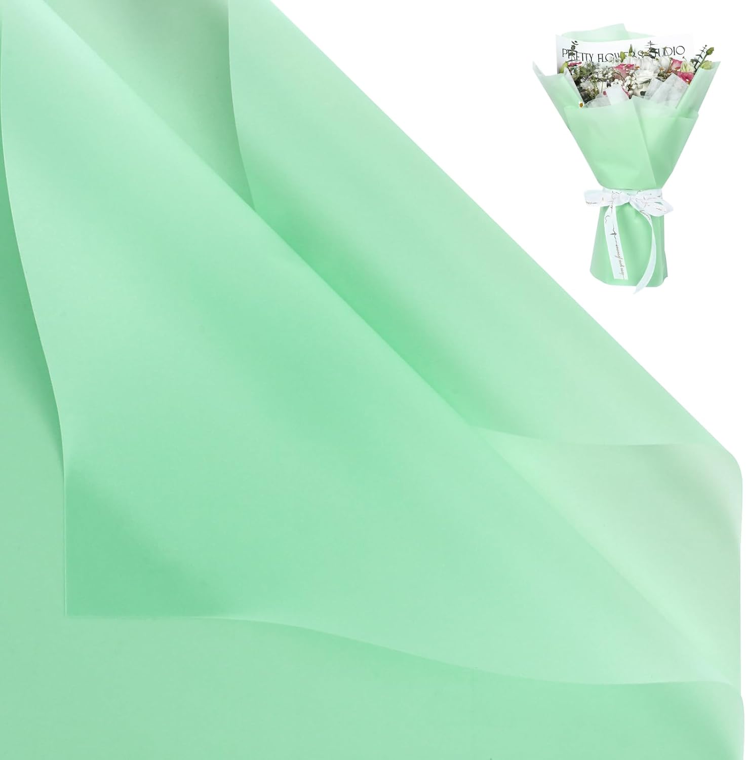 Amazon.com: NESCCI 20 Sheet Flower Wrapping Paper - Waterproof Floral ...