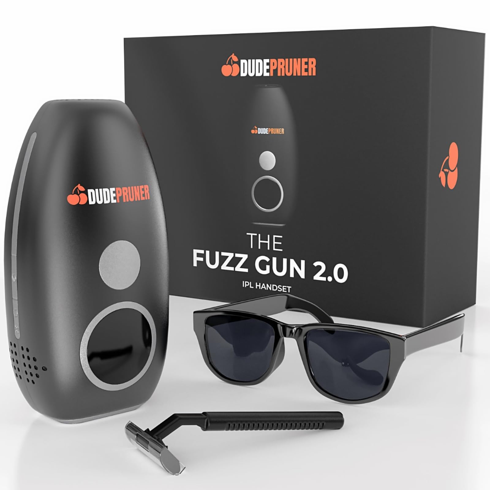 Amazon.com: Dude Pruner Fuzz Gun 2.0 Laser Hair Removal Made For Men, 5 ...
