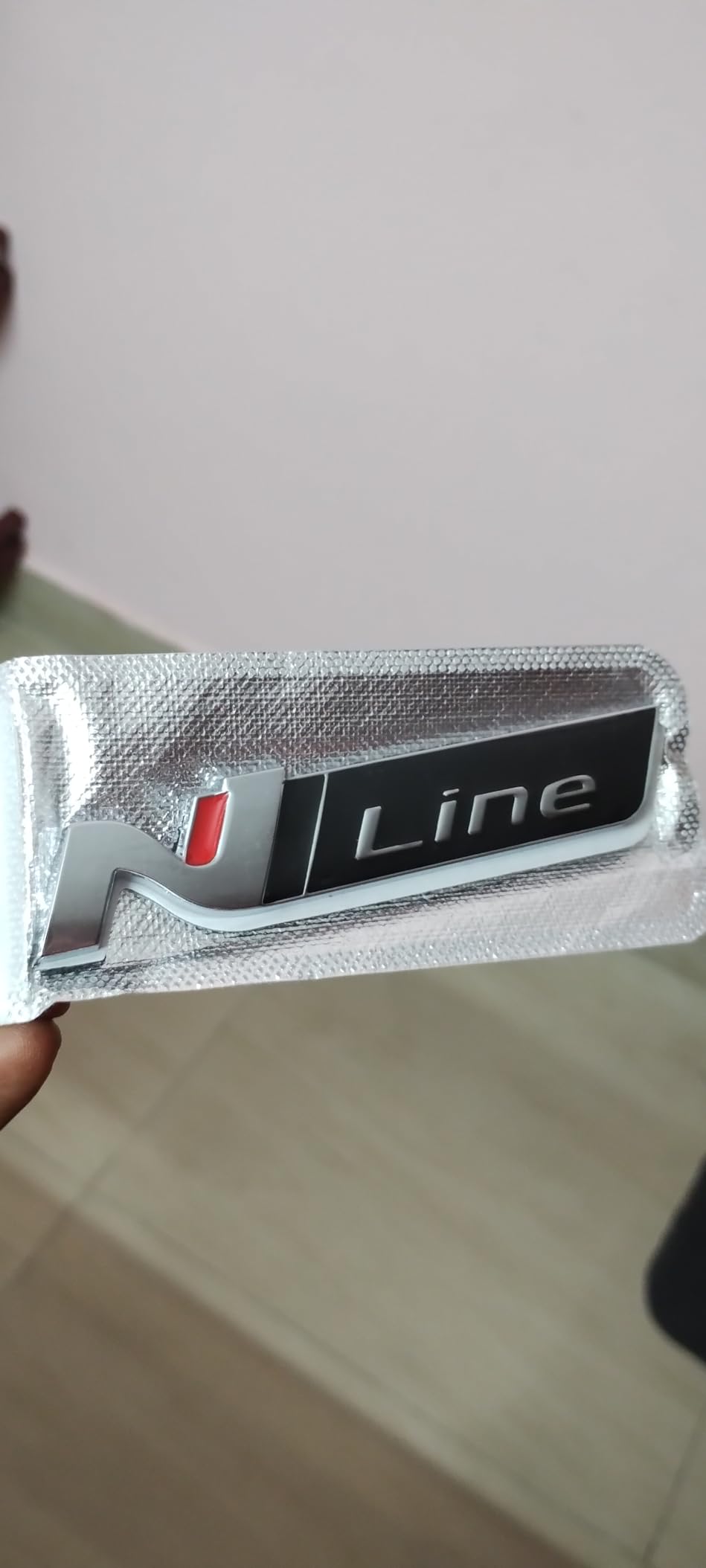 AutoBizarre 3D Raised N Line Metal Monogram Emblem Badge Sticker for ...